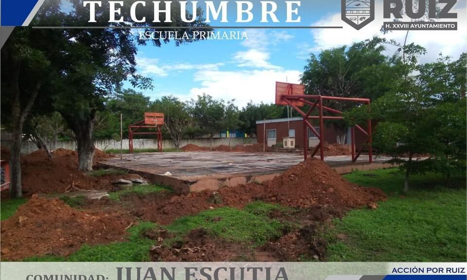 TECHUMBRE PARA ESCUELA PRIMARIA DE LA COMUNIDAD JUAN ESCUTIA – PS Medios
